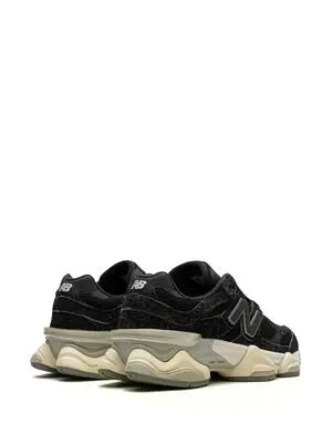 NEW BALANCE 9060 Lace-up Suede And Mesh Sneakers - Black