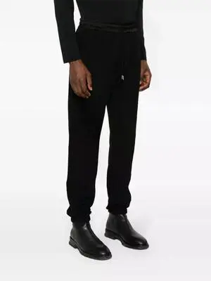 Saint Laurent Logo-embroidered Track Pants - Black