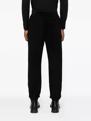 Saint Laurent Logo-embroidered Track Pants - Black