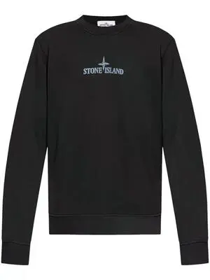 Stone Island Logo-print Cotton Sweatshirt