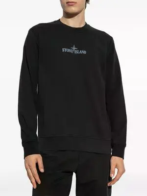 Stone Island Logo-print Cotton Sweatshirt