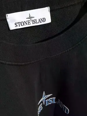 Stone Island Logo-print Cotton Sweatshirt