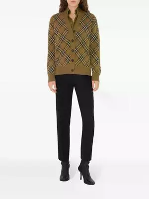 Burberry Check Wool-mohair Cardigan
