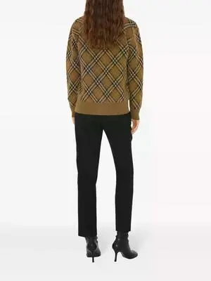 Burberry Check Wool-mohair Cardigan