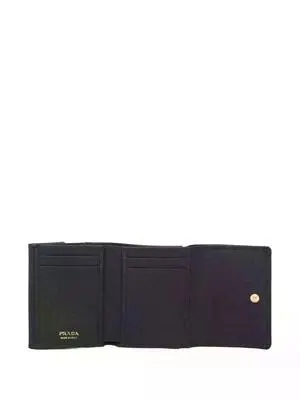 Prada Logo-plaque Leather Wallet