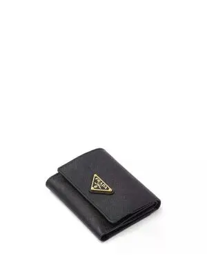 Prada Logo-plaque Leather Wallet