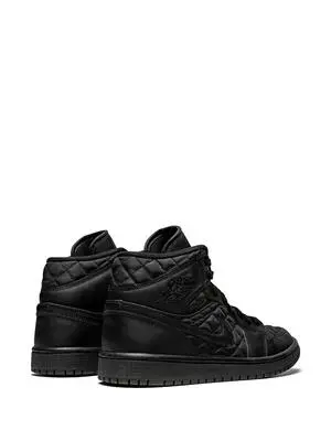 JORDAN Air 1 Mid Quilted Sneakers - Black