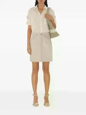Burberry Logo-embroidered Silk Shirt
