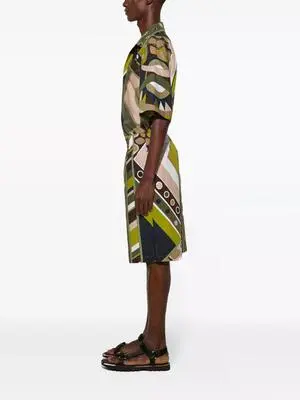 Emilio Pucci Vivara-print Cotton Shorts