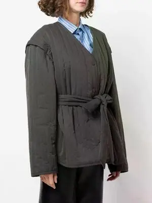 Nanushka Quilted Detachable-sleeve Jacket