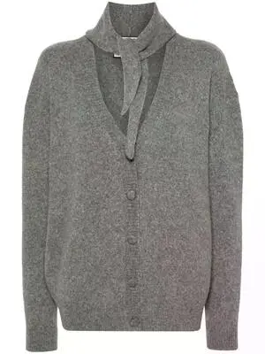 Plan C Ribbed-knit Cardigan