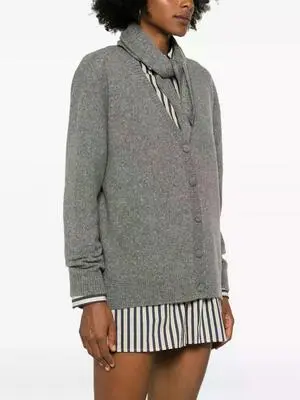Plan C Ribbed-knit Cardigan