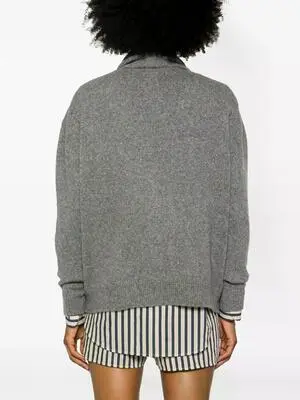 Plan C Ribbed-knit Cardigan