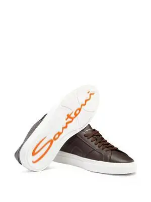 Santoni Double Buckle Sneakers