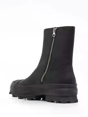 Camper Traktori Leather Ankle Boots - Black