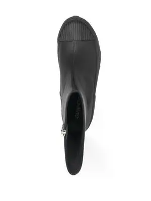 Camper Traktori Leather Ankle Boots - Black