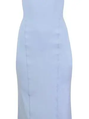 FLEUR DU MAL Jersey Mock-neck Maxi Dress
