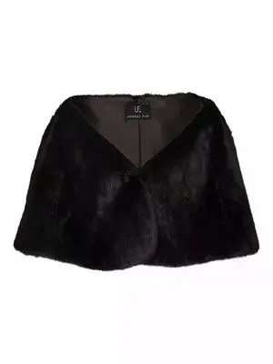 UNREAL FUR Yasmine Faux Fur Wrap - Black