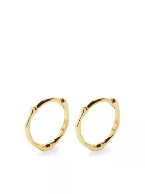 Monica Vinader 14kt Yellow Mini Siren Muse Hoop Earrings - Gold