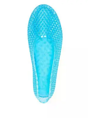 ANCIENT GREEK SANDALS Translucent Ballet Flats - Blue