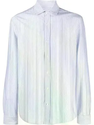 Brunello Cucinelli Candy-stripe Long-sleeve Shirt
