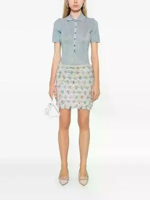 Blumarine Bouclé Mini Skirt