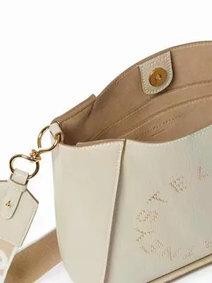 Stella McCartney Logo Vegan Leather Shoulder Bag - Neutrals