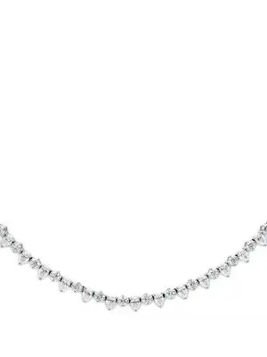 JEWELS AFICIONADO 18kt White Gold Diamond Necklace - Silver