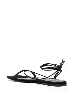 TOTEME Tie-fastening Suede Sandals