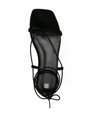 TOTEME Tie-fastening Suede Sandals
