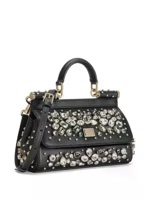 Dolce & Gabbana Small Sicily Handbag - Black