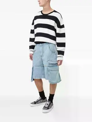 Gcds Denim Cargo Shorts