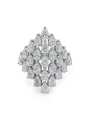 JEWELS AFICIONADO 18kt White Gold Diamond Ring - Silver