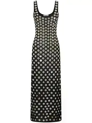Rabanne Embroidered Long Dress