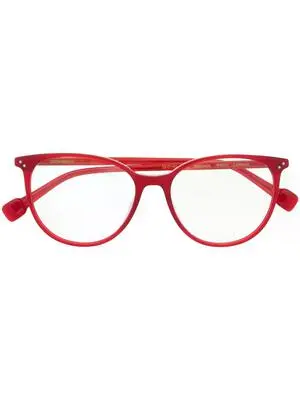 GIGI STUDIOS Rounded Frame Glasses - Red