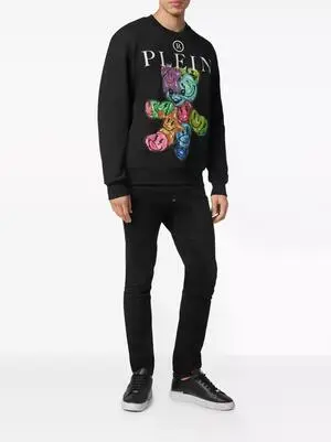 Philipp Plein Teddy Bear-print Cotton Sweatshirt