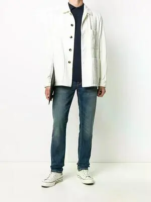 John Smedley Fine-knit Polo Shirt - Blue