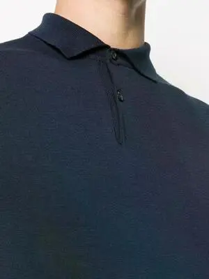John Smedley Fine-knit Polo Shirt - Blue