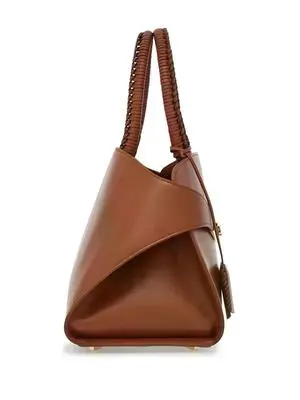 FERRAGAMO The Hug Small Leather Tote Bag - Brown