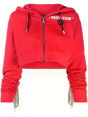 Philipp Plein Crystal-fringe Hoodie