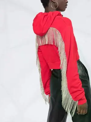 Philipp Plein Crystal-fringe Hoodie