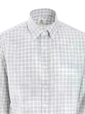 LUIGI BORRELLI Checked Shirt - Grey