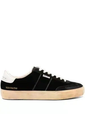 GOLDEN GOOSE Soul Star Embroidered Velvet Sneakers - Black