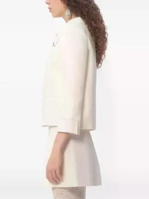 Valentino Garavani Crepe Couture Jacket - Neutrals