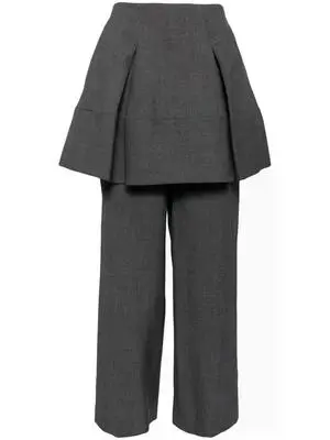 ENFOLD Layered Wide-leg Trousers
