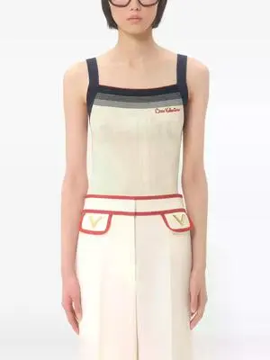 Valentino Garavani Embroidered Virgin Wool Top