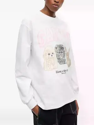 GANNI Logo-print Sweatshirt