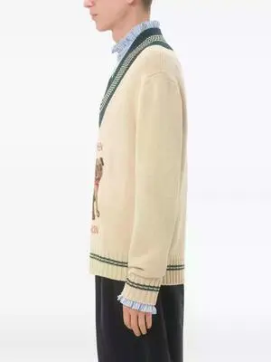 Valentino Garavani Le Chien De La Maison Jacquard Wool Sweater
