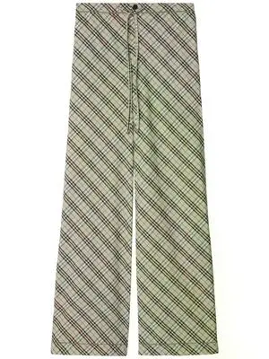 Burberry Vintage Check Cotton Trousers - Neutrals