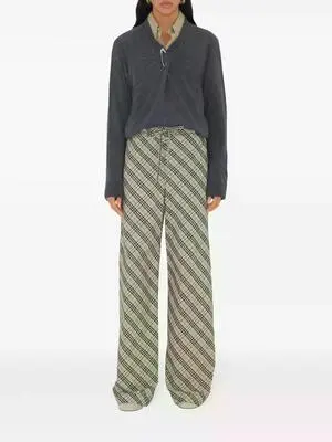 Burberry Vintage Check Cotton Trousers